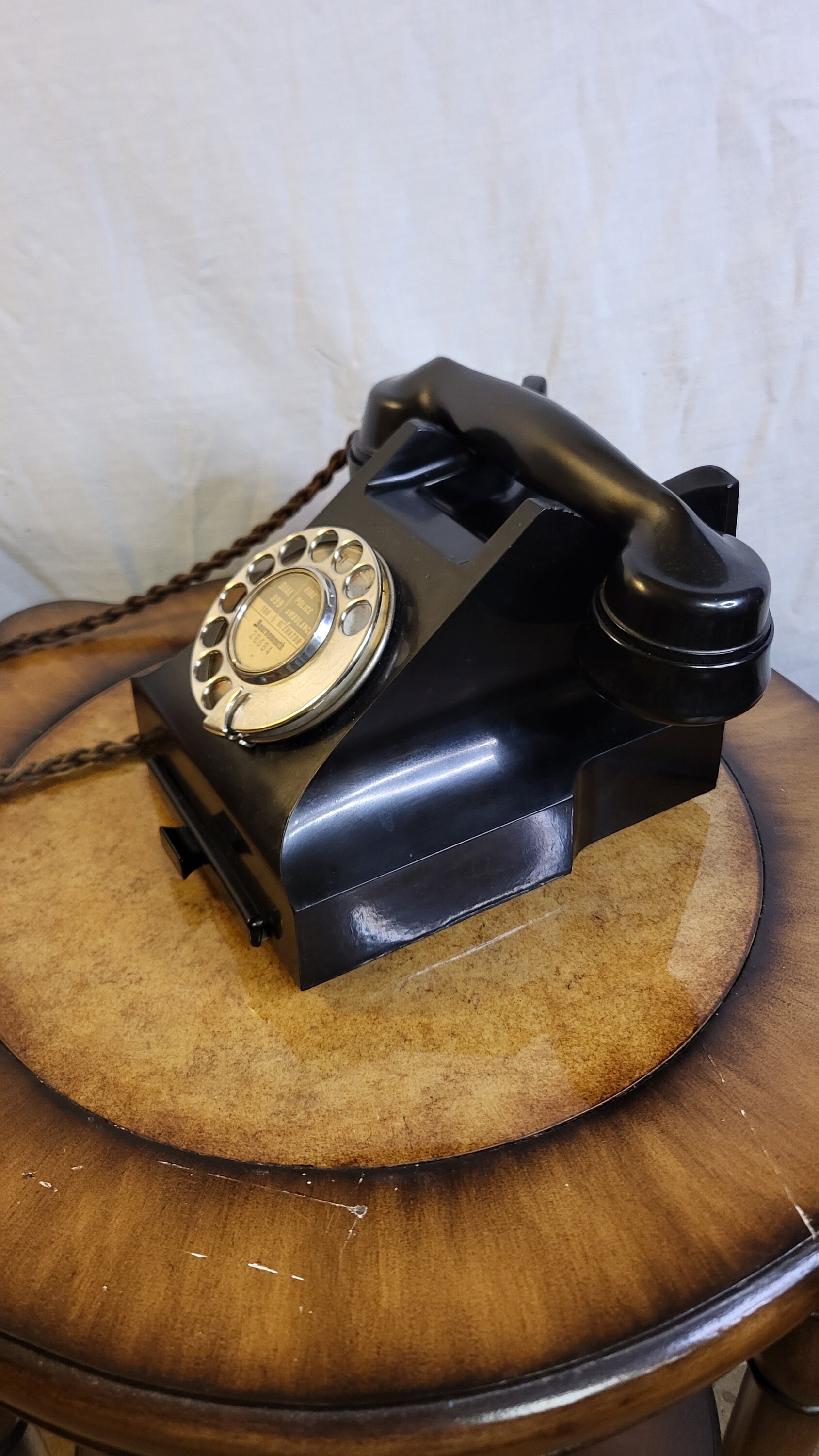 Vintage Bakelite Rotary Dial up Telephone - Etsy