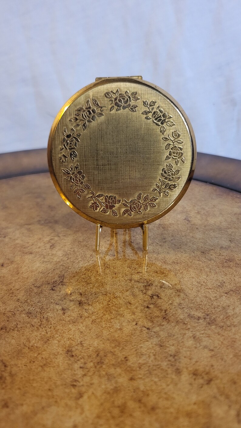 Vintage Stratton Compact Mirror in Gold Tone - Etsy