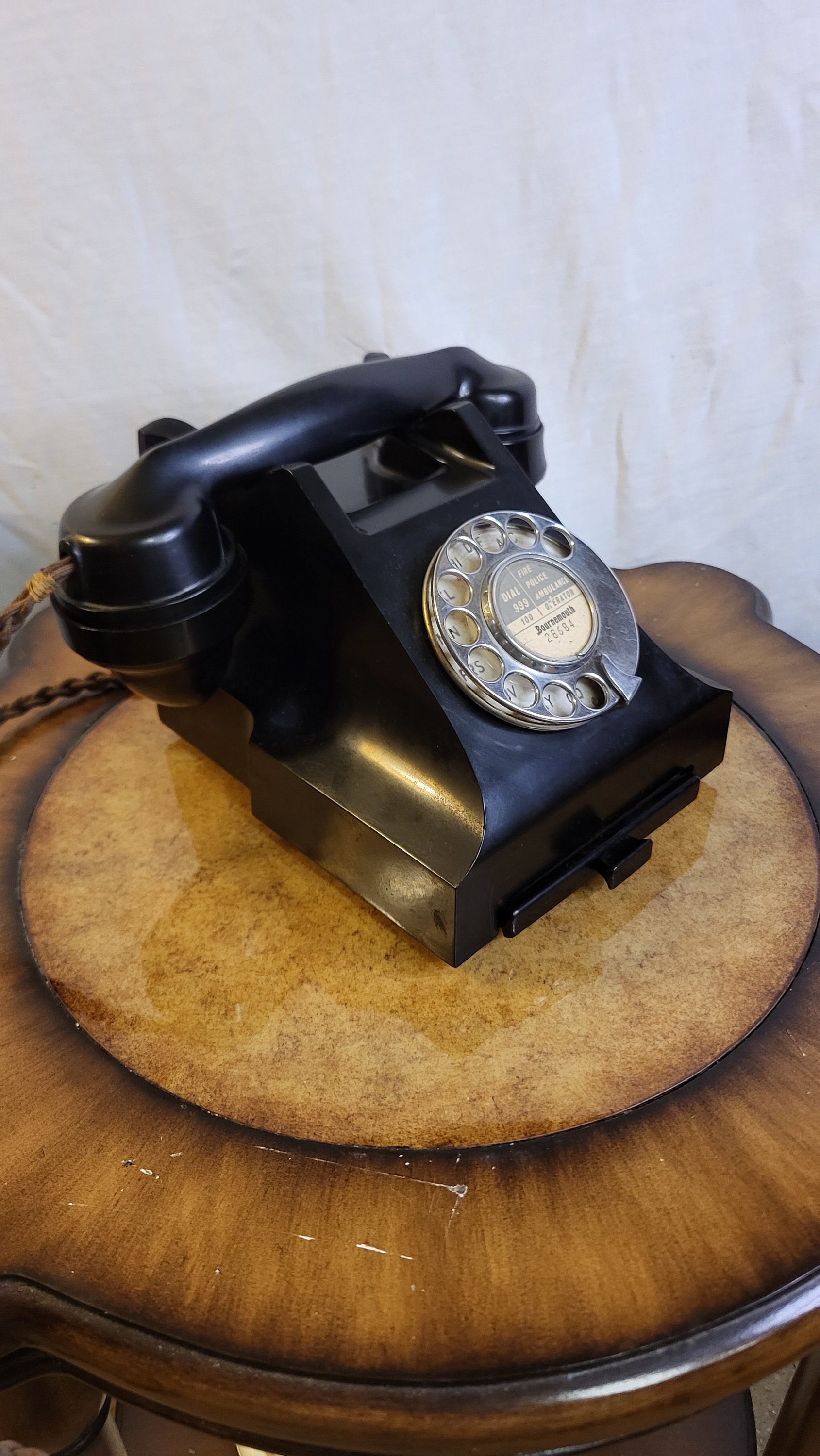 Vintage Bakelite Rotary Dial up Telephone - Etsy