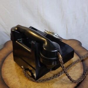 Vintage Bakelite Rotary Dial up Telephone - Etsy