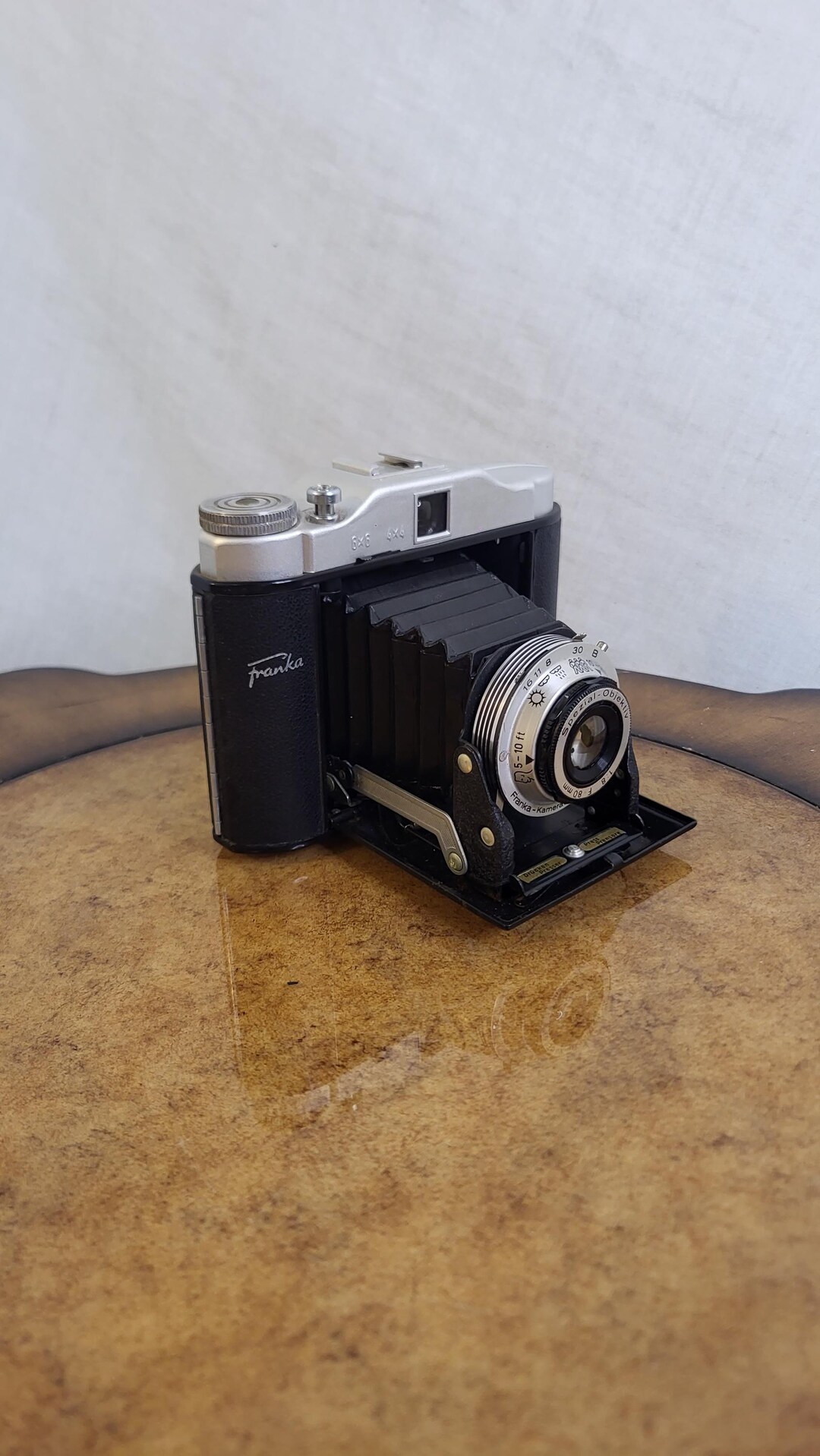 Vintage Franka Solida Record Folding Bellows Camera With Leather Case ...