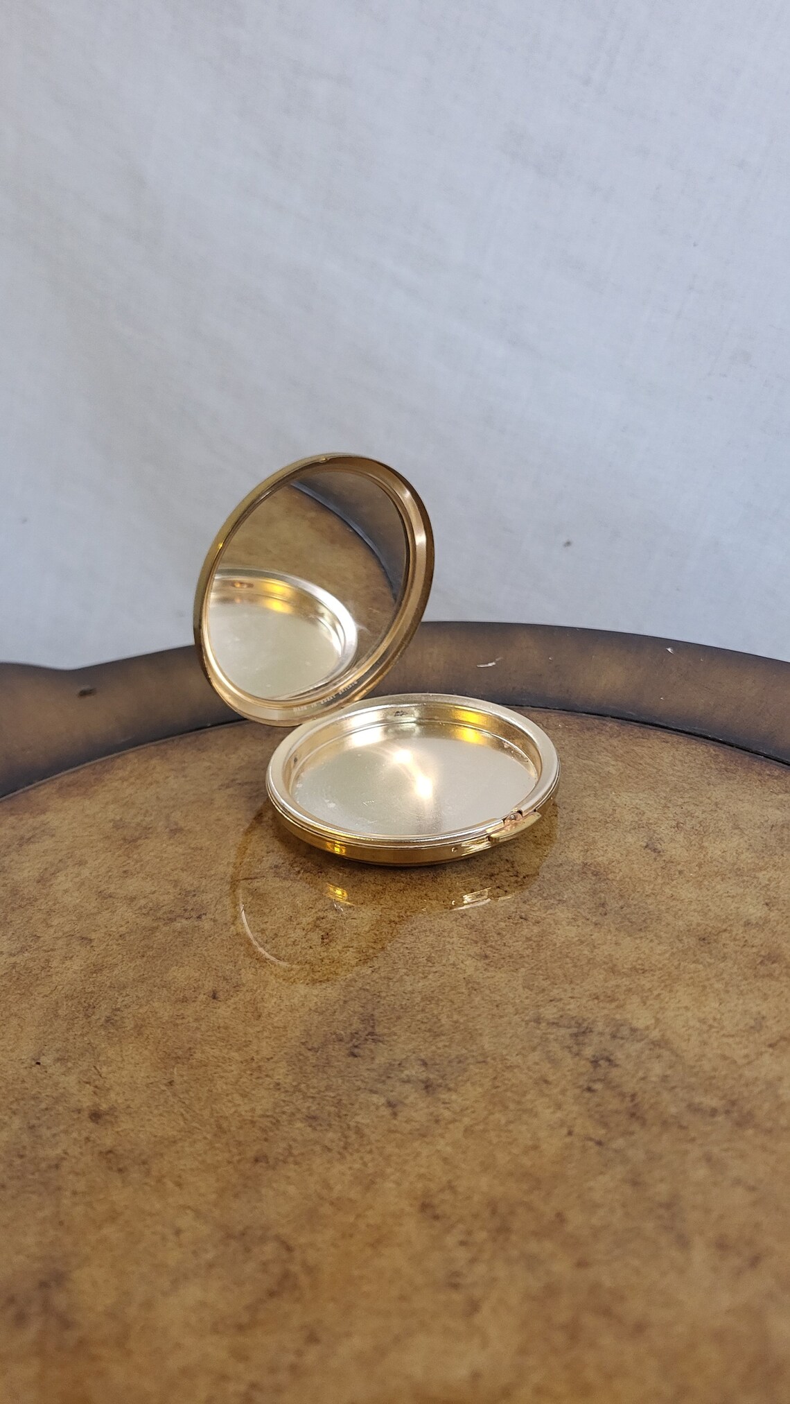 Vintage Stratton Compact Mirror in Gold Tone With Floral Design - Etsy
