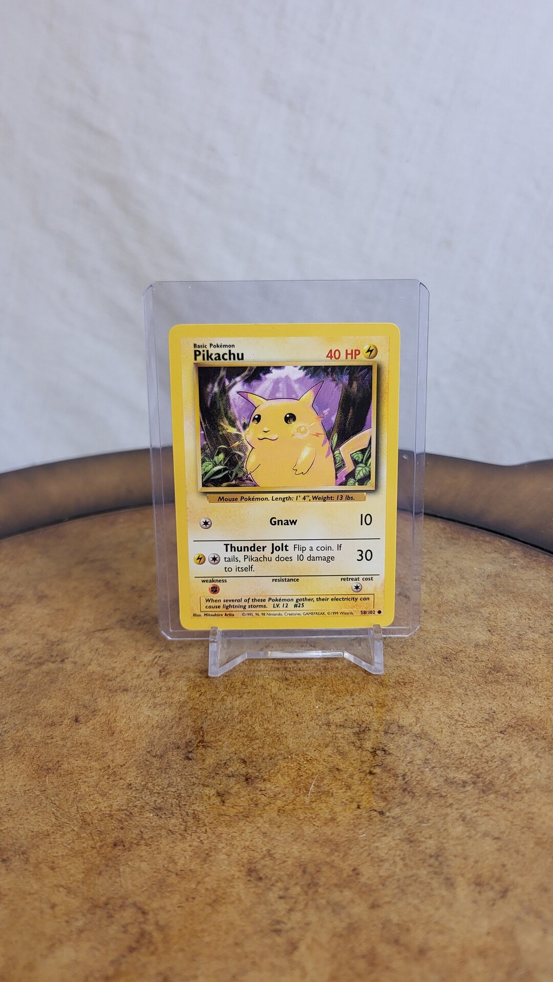 Vintage Pikachu Base Set Pokemon Card - Etsy
