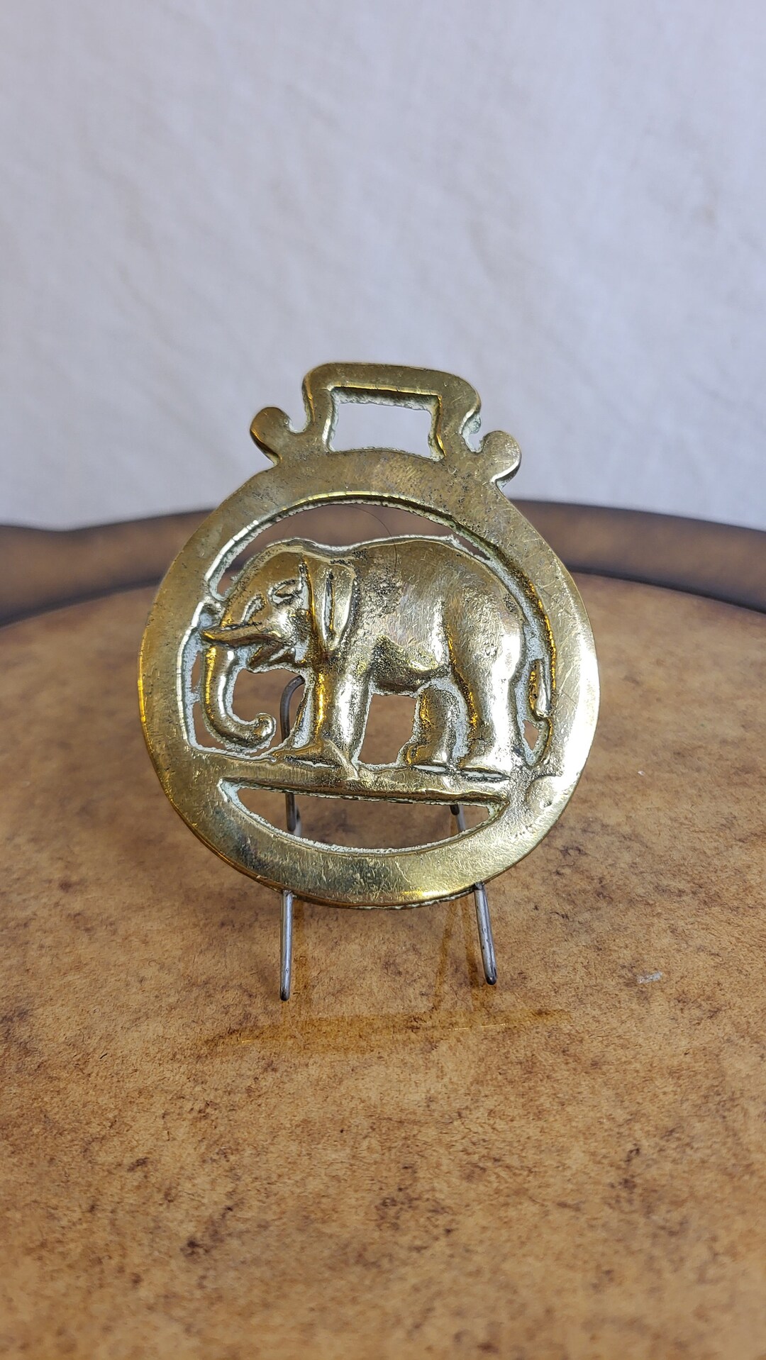 Elephant Horse Harness Brass Medallion - Etsy