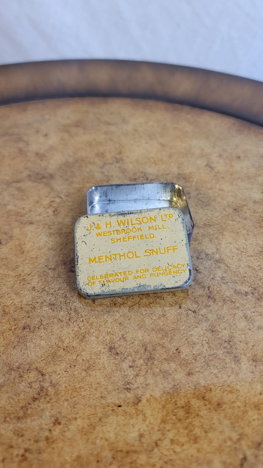 Vintage J & H Wilson LTD Menthol Snuff Tin - Etsy