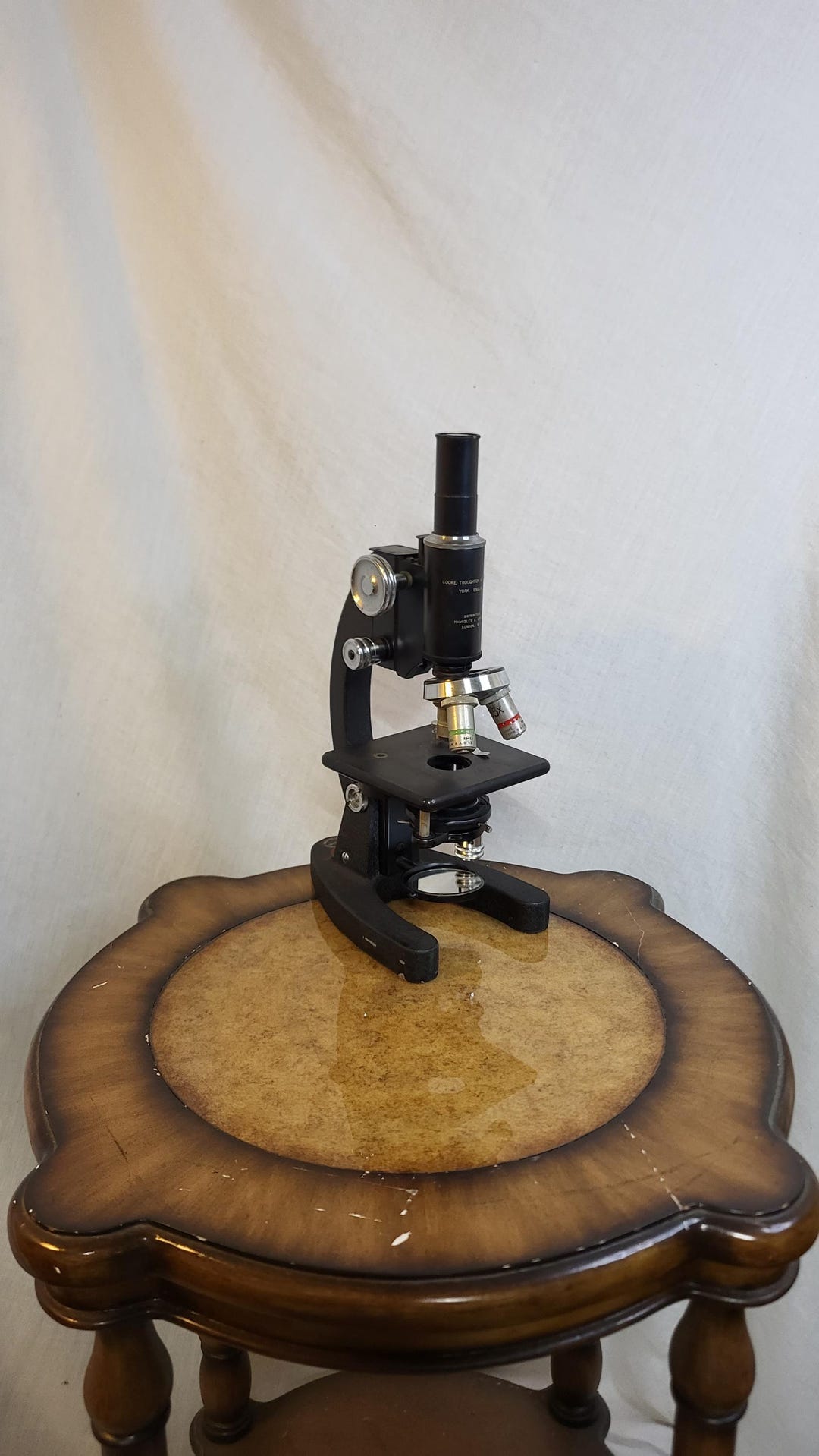 Vintage Black Microscope by Cooke, Troughton & Simms LTD York England ...