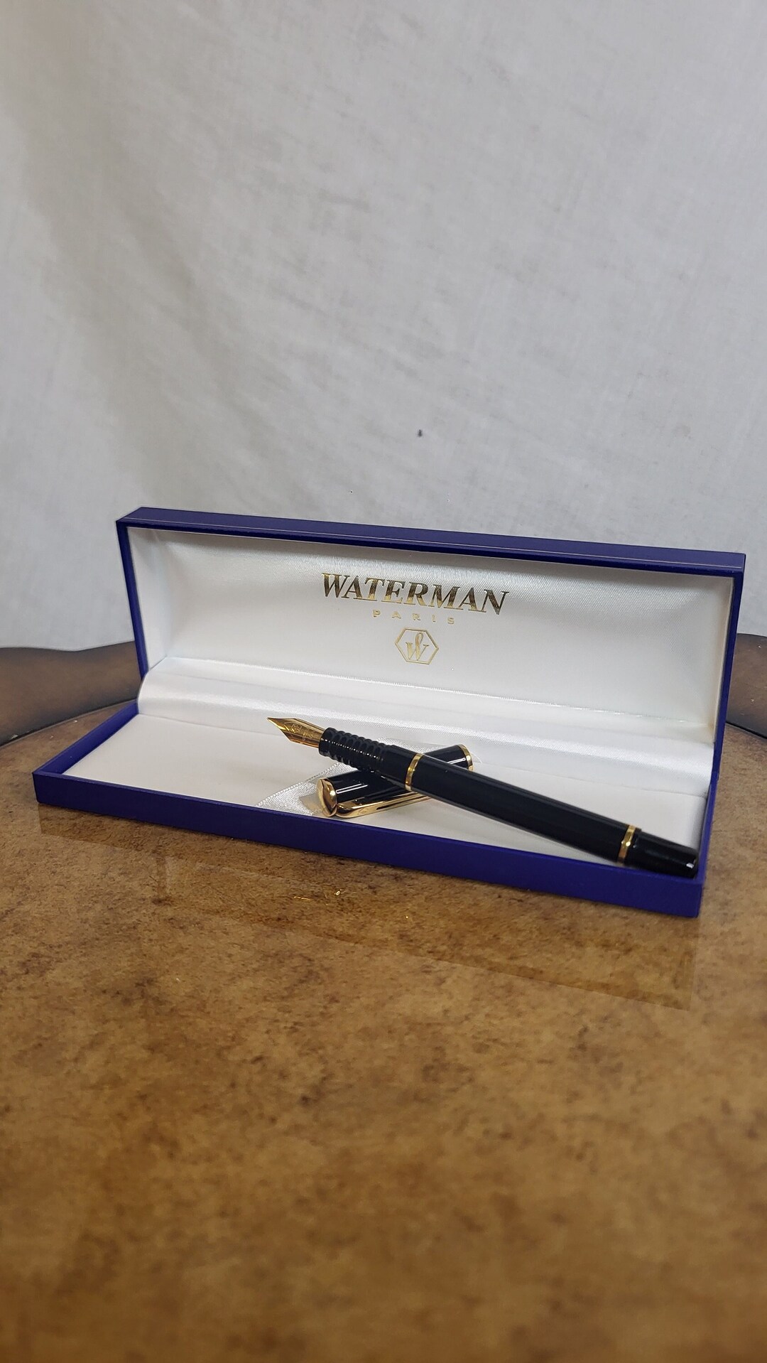 Vintage Waterman France Black and Gold Fountain Pen - Etsy