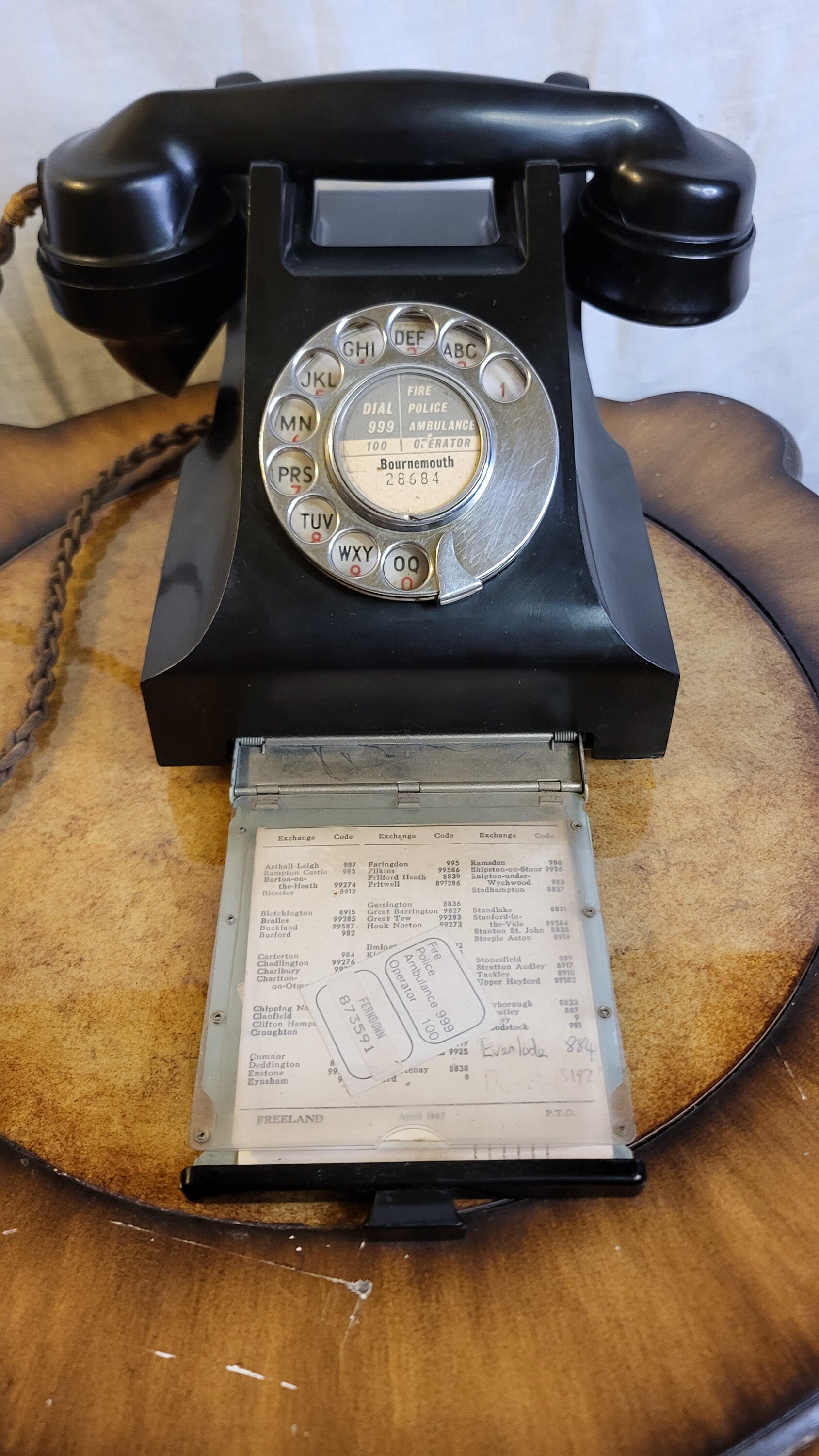 Vintage Bakelite Rotary Dial up Telephone - Etsy