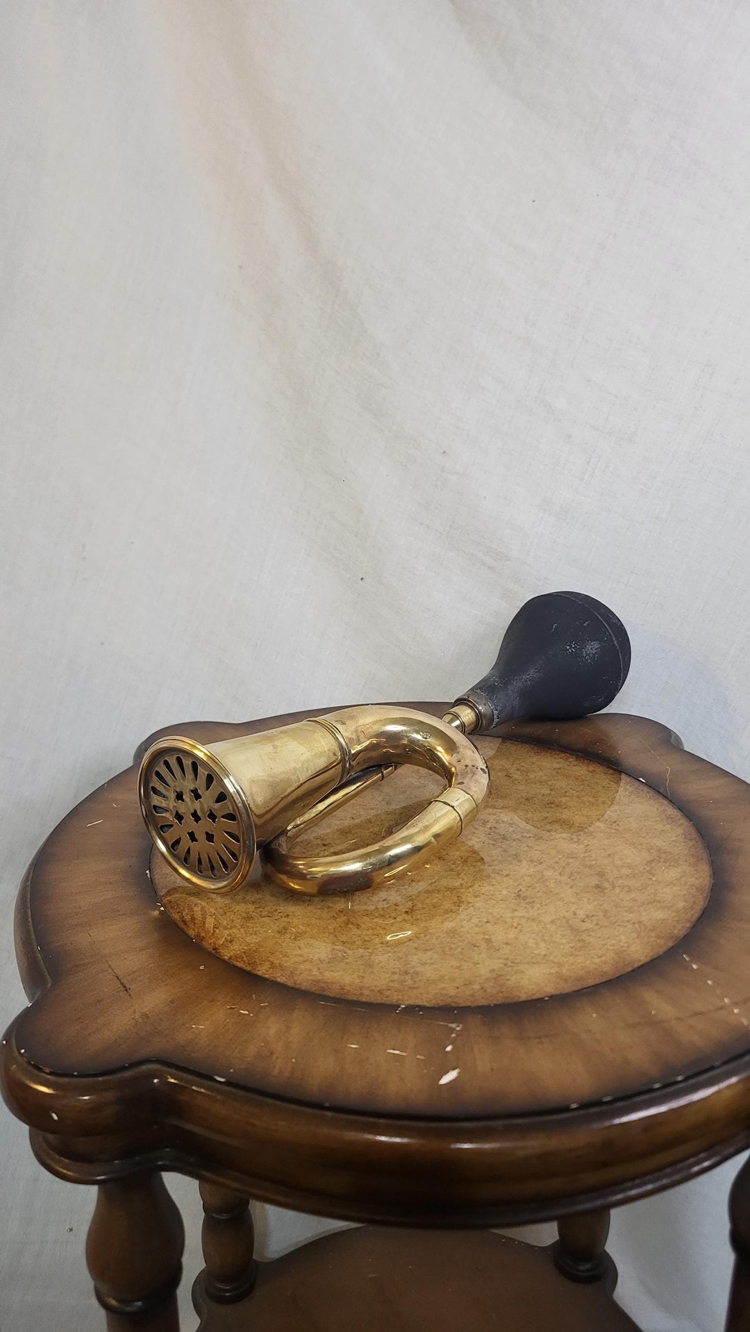 Vintage Brass Car Horn With Rubber Bulb Working - Etsy