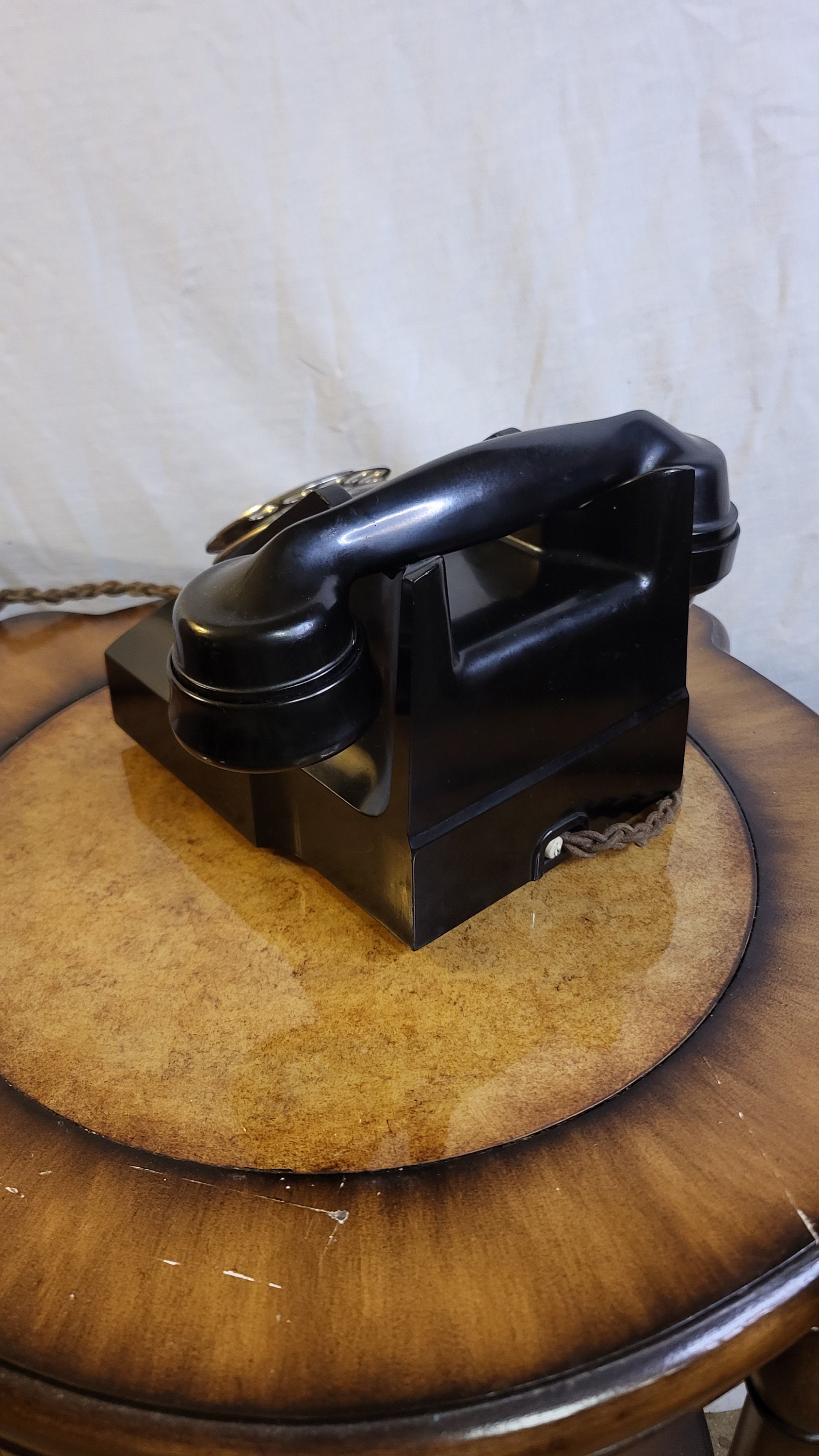 Vintage Bakelite Rotary Dial up Telephone - Etsy