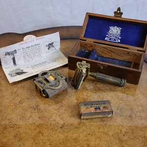 Vintage Wilkinson Sword Razor Empire Model With Box, Spare Blades and ...