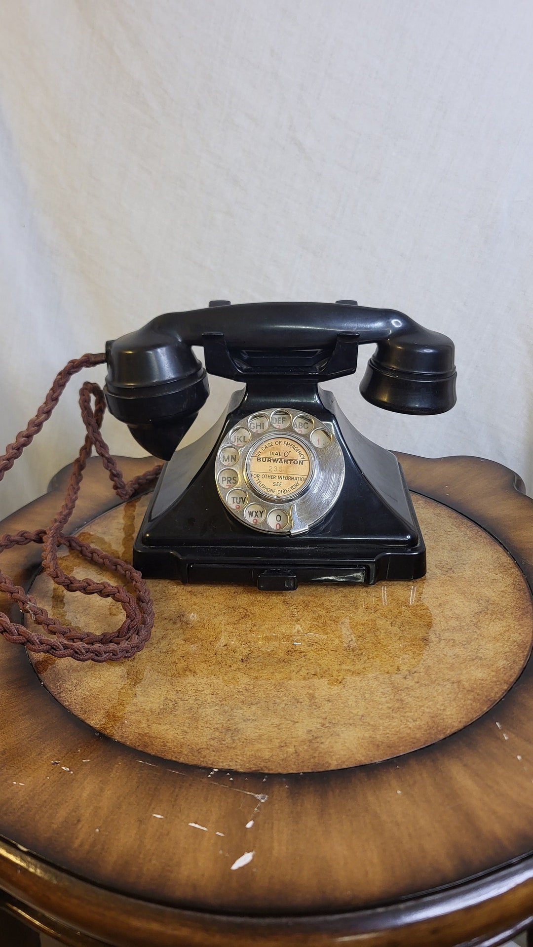 Vintage Bakelite Rotary Dial up Telephone - Etsy