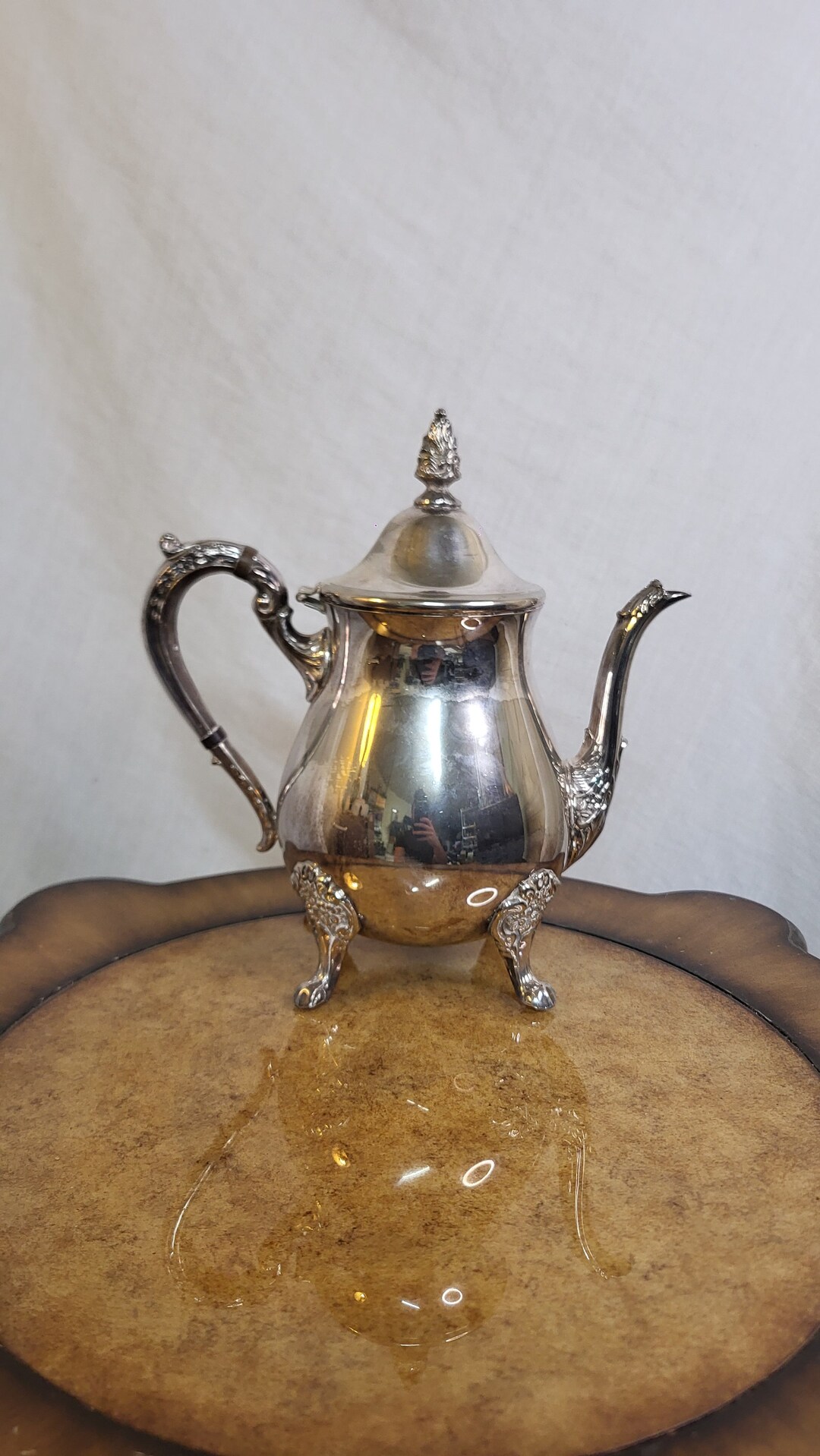 Vintage Viners Silver Plate Teapot With White Bakelite Ringed Handle - Etsy