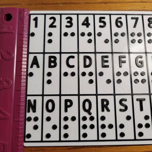 Braille Learning Board - Alphabet/numbers/punctuation - Etsy