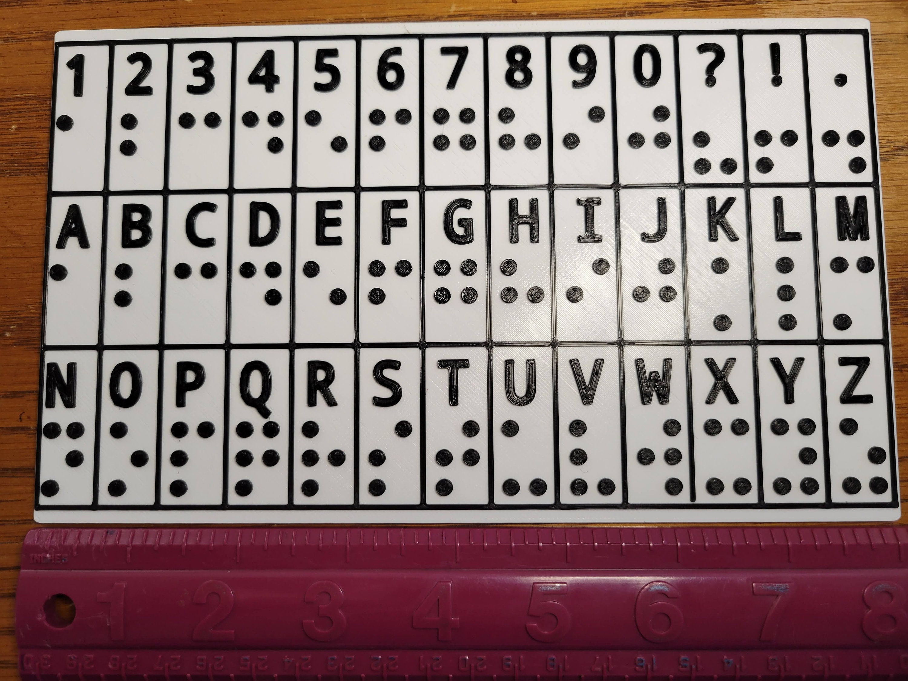 Braille Learning Board - Alphabet/numbers/punctuation - Etsy
