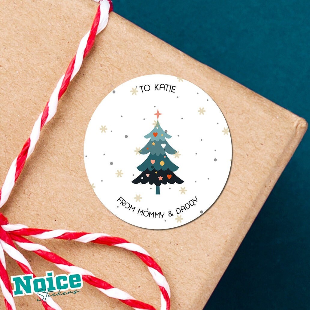 25 Personalised Christmas Labels Christmas Gift Labels - Etsy UK