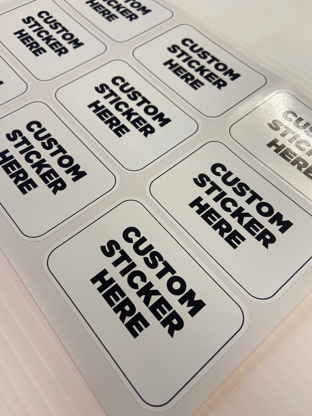 Custom Stickers Add Your Own Artwork Waterproof Stickers - Etsy