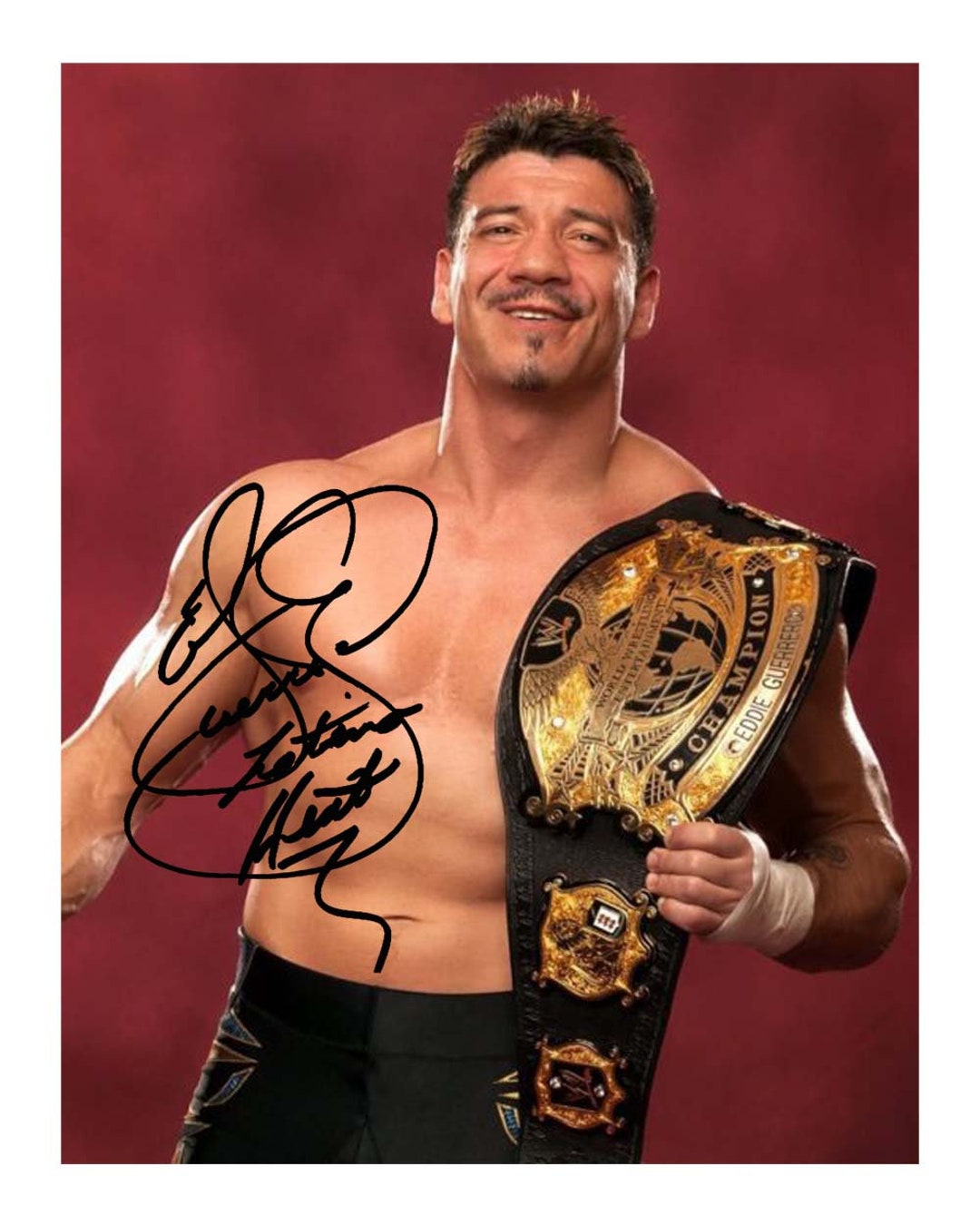 Eddie Guerrero Wrestling Signed 8x10 Inch Pre Printed - Etsy