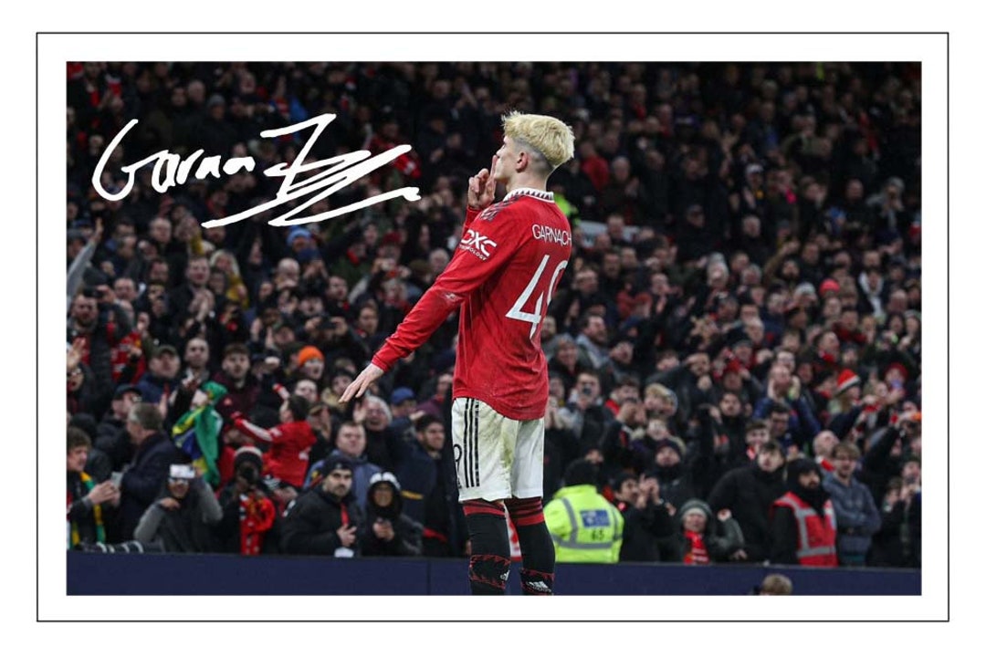 Alejandro Garnacho Signed 12x8 Inch Pre Printed Signature - Etsy