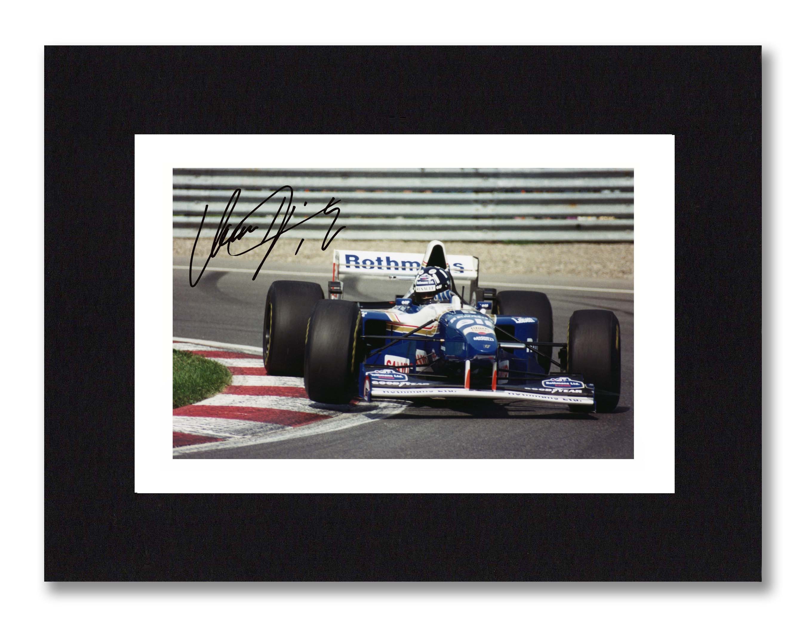 F1 Damon Hill Ready for Framing 8 x 6 Inch Mounted Autograph Signed ...