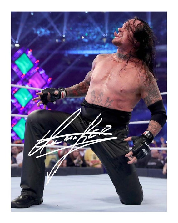 The Undertaker Wrestling Signed 8x10 Inch Pre Printed - Etsy