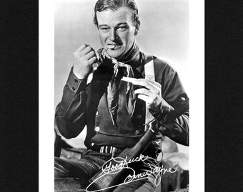 John Wayne Signature - Etsy