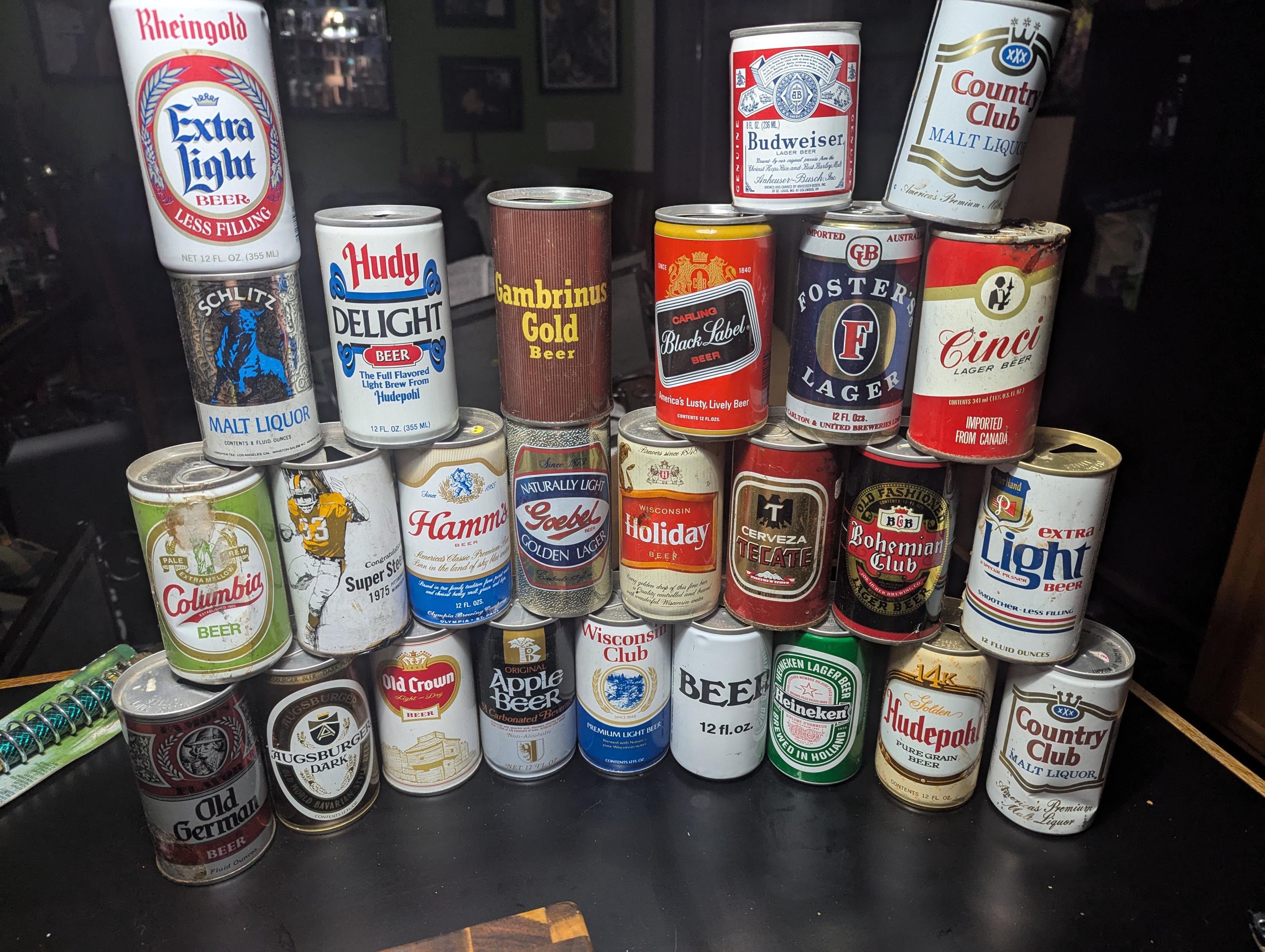 26 Vintage Beer Cans 1970s-1980s - Etsy