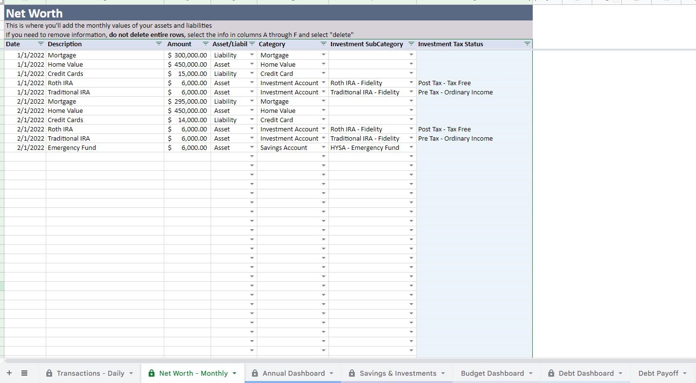 Personal Finance Dashboard, Budgeting Google Sheet (digital Download ...