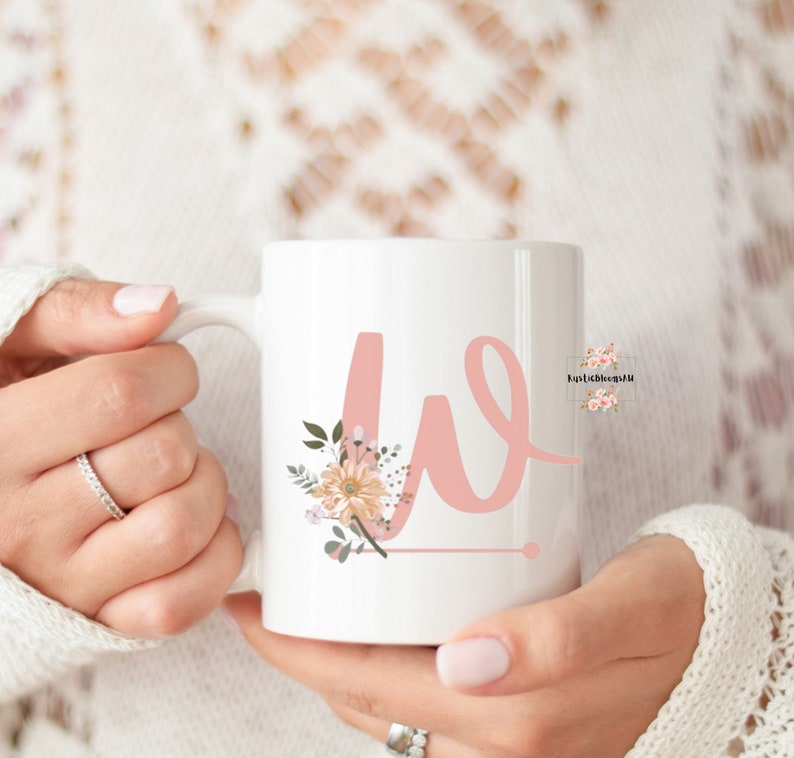 Letter W Ceramic Initial Mug , Name Coffee Mug, Names Starting With W ...