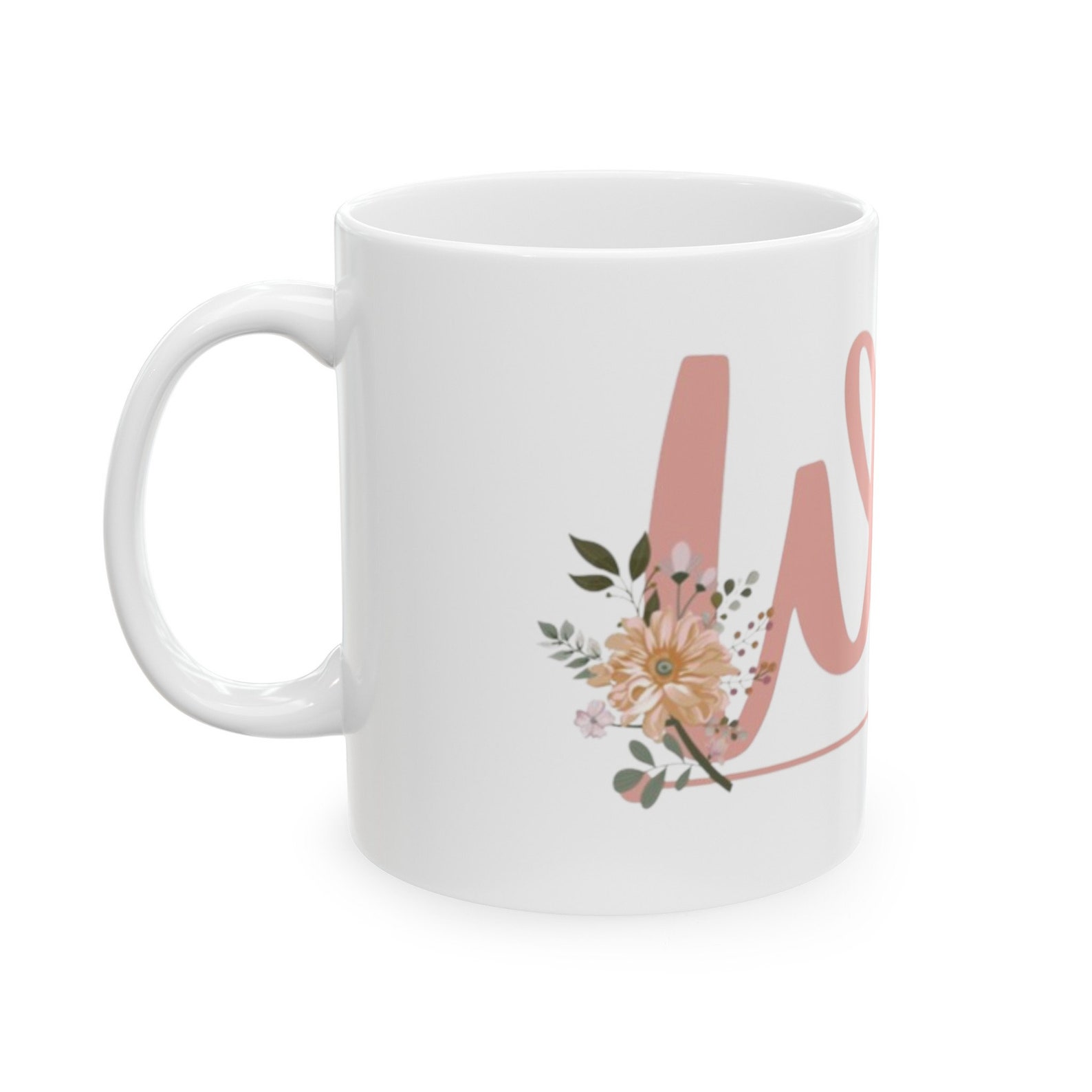 Letter W Ceramic Initial Mug , Name Coffee Mug, Names Starting With W ...