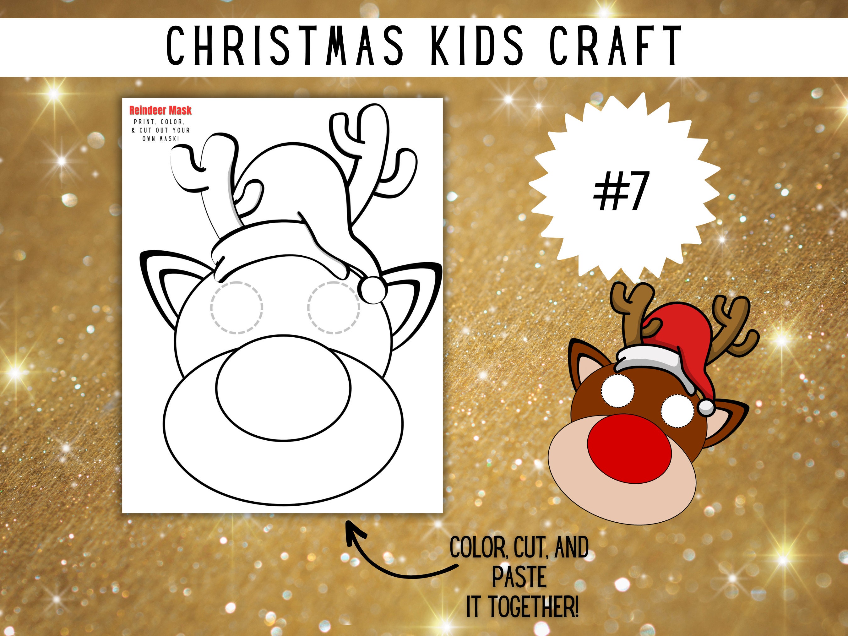 Christmas Kids Craft, Christmas Kids Crafts Printable, Winter Printable ...