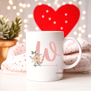 Letter W Ceramic Initial Mug , Name Coffee Mug, Names Starting With W ...