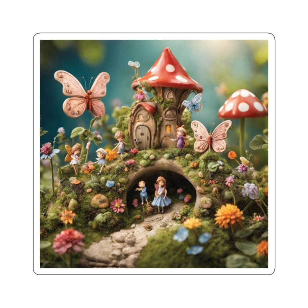 Fairies in an Enchanted Forest Stickers, Fairies in a Forest, Fairy ...
