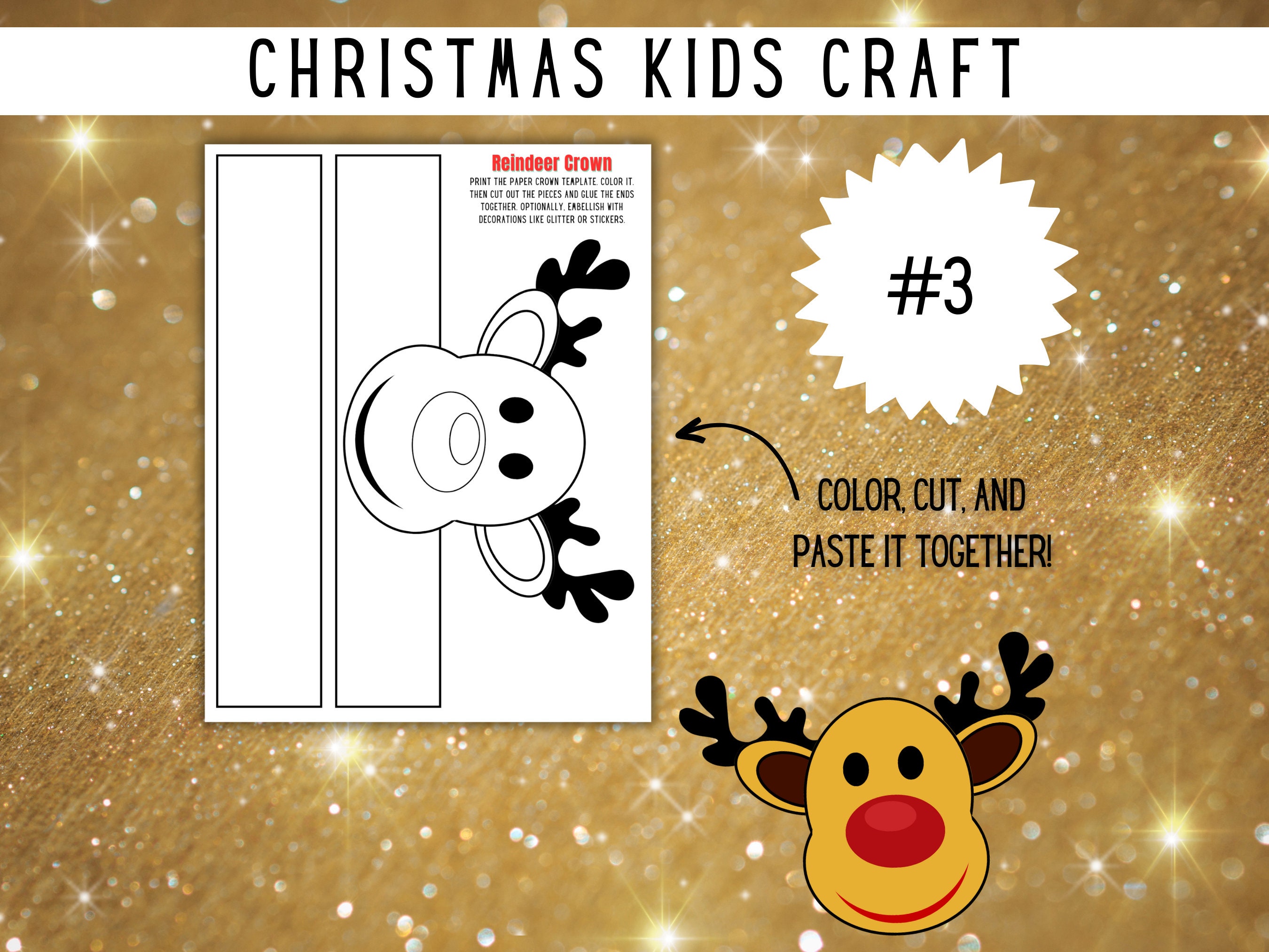 Christmas Kids Crafts: 10 Printable Winter Activities (PDF) - Etsy
