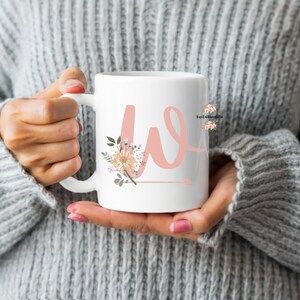 Letter W Ceramic Initial Mug , Name Coffee Mug, Names Starting With W ...