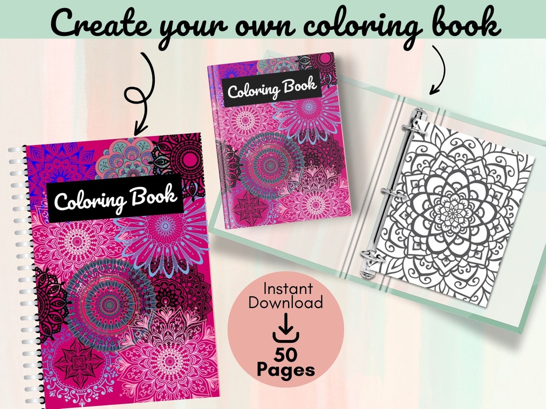 Coloring Book, Coloring Patterns, Digital Coloring Patterns Book ...