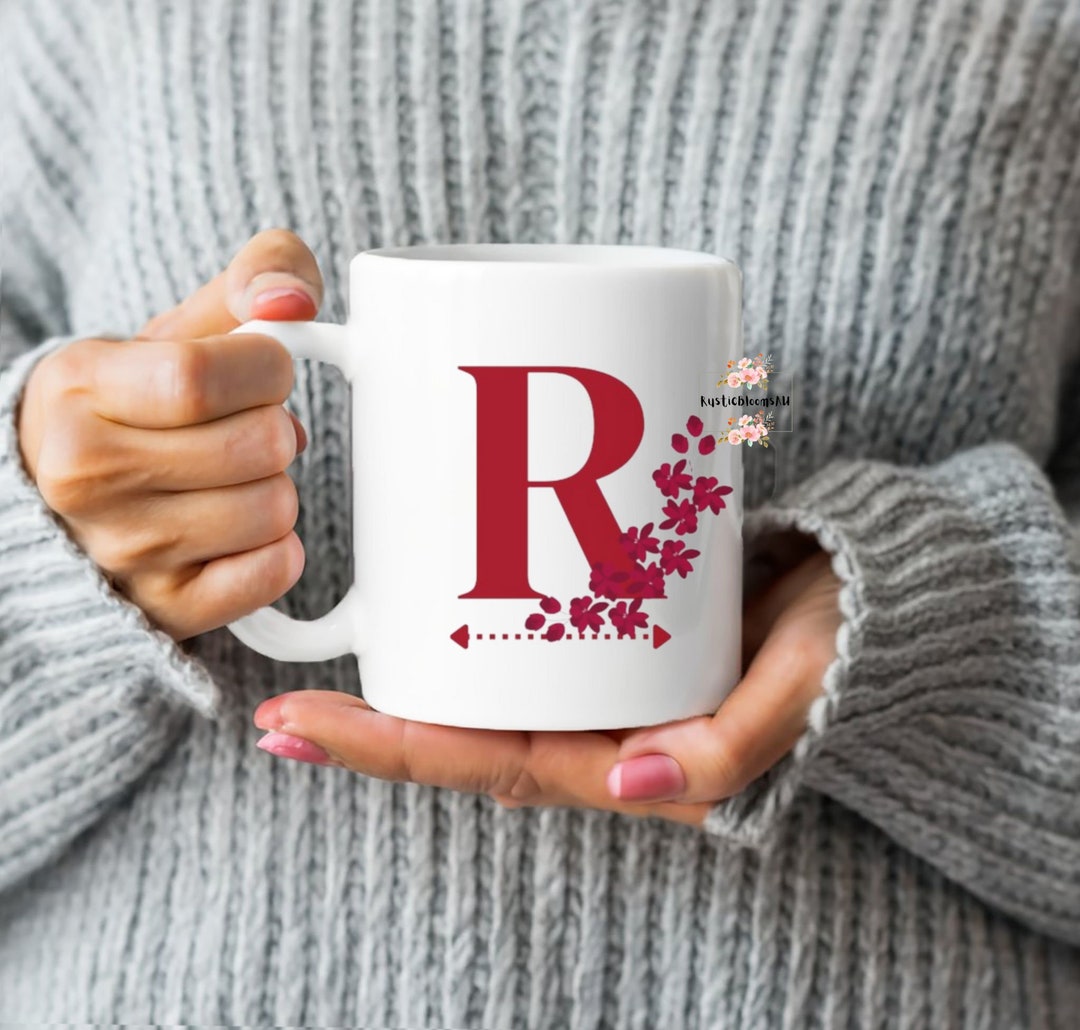 Letter R Ceramic Mug , Name Coffee Mug, Names Starting With R Mug, Best ...