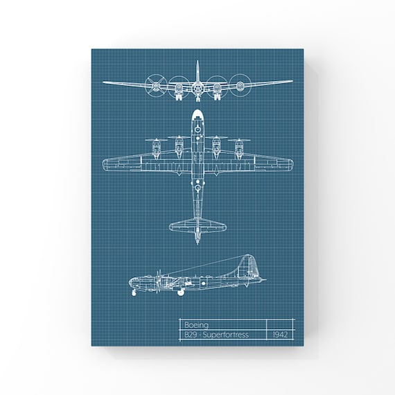 Boeing B29 Wall Art B29 Superfortress Poster B29 Bomber | Etsy
