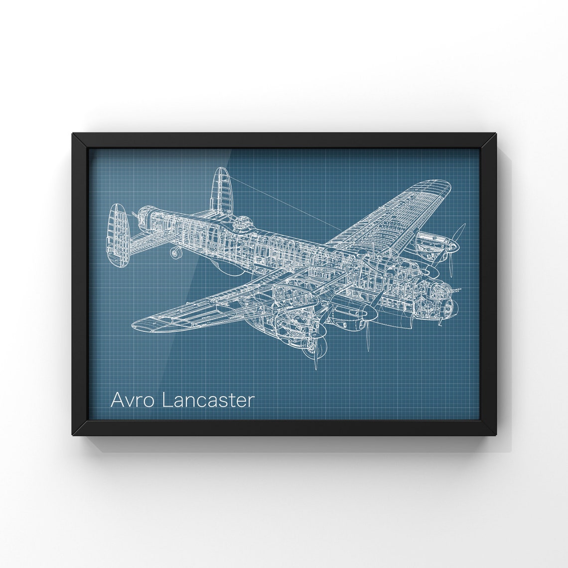 Avro Lancaster SVG Blueprint Graphic Poster | Print | Digital Download ...