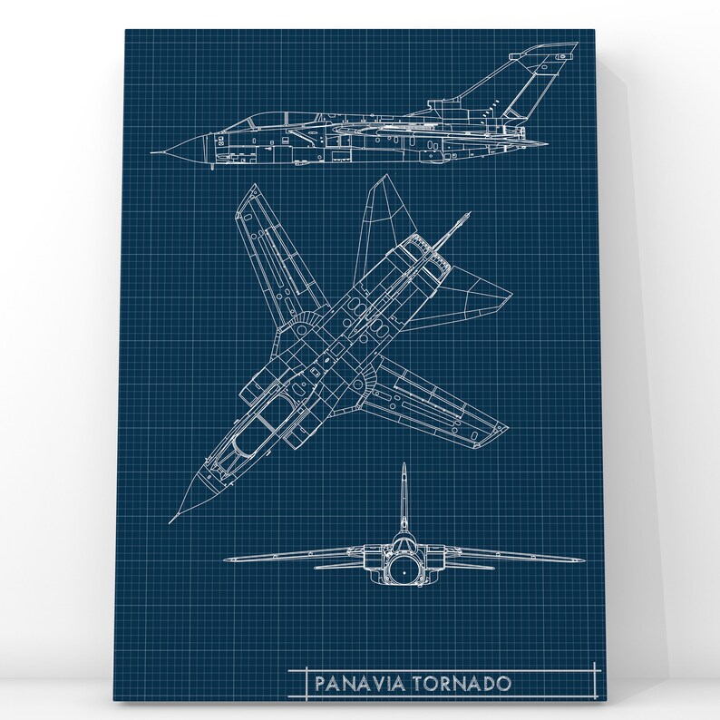 Panavia Tornado (MRCA) Combat Aircraft Blueprint | SVG Graphic | Print ...