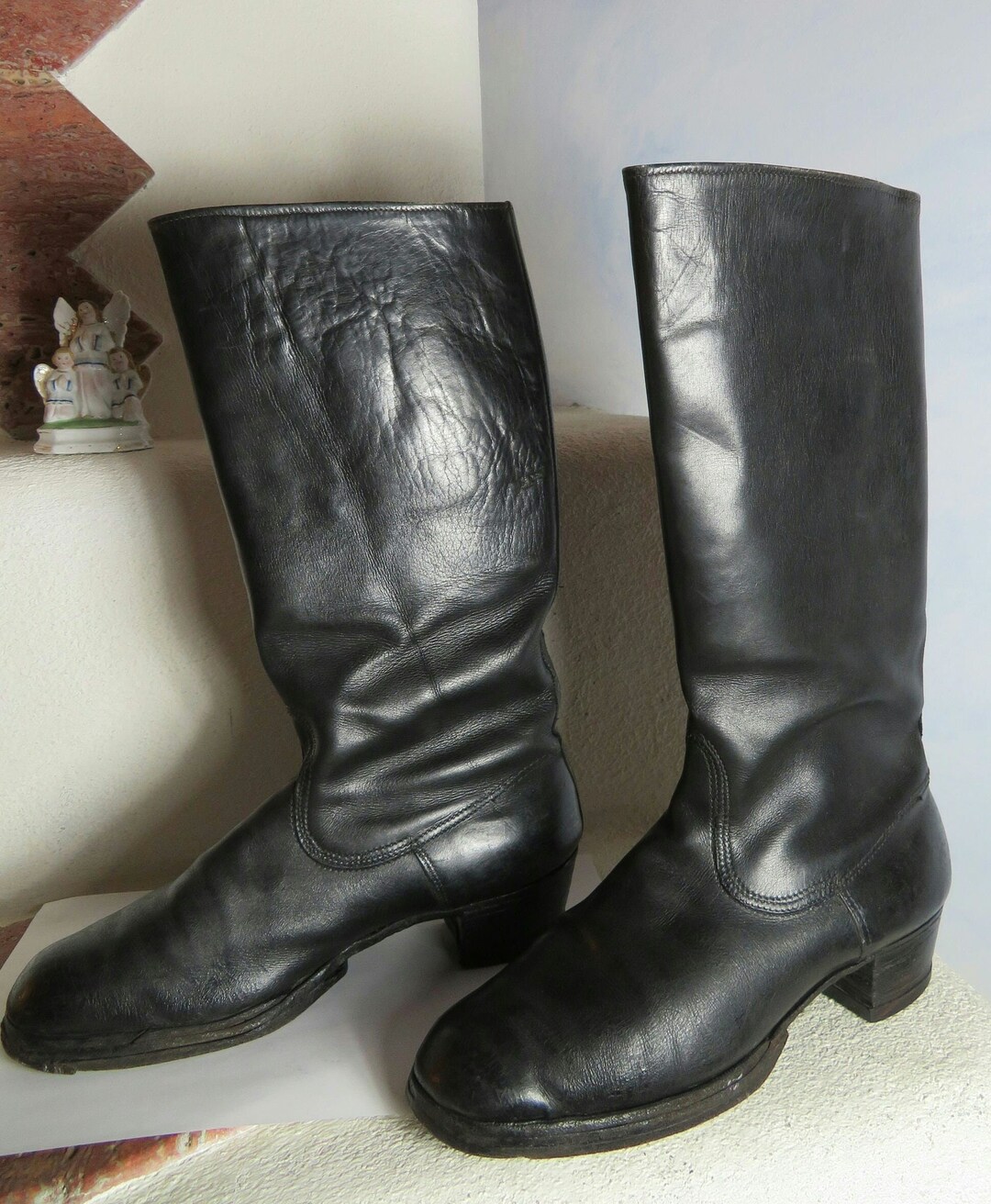 Antique Victorian Nailed Riding Boots From 1900 Rustic Historical ...