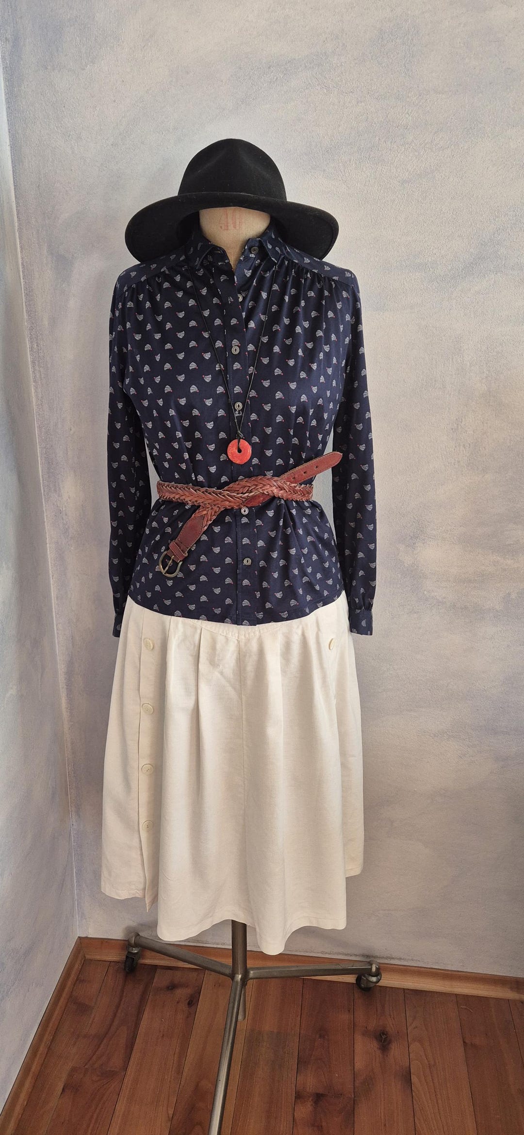 1960s Bleyle Germany Jersey Blouse, Puffy With Pleats, Smooth Knit ...