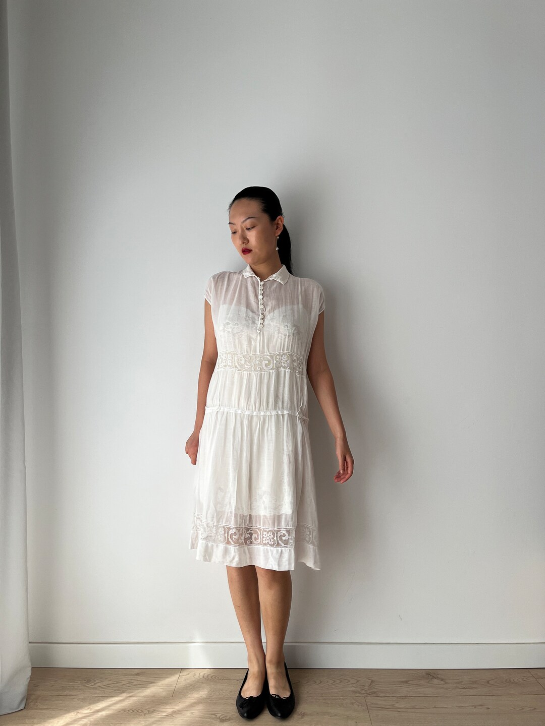 Antique 1800s Lace Renaissance Victorian Nightgown, Vintage French ...