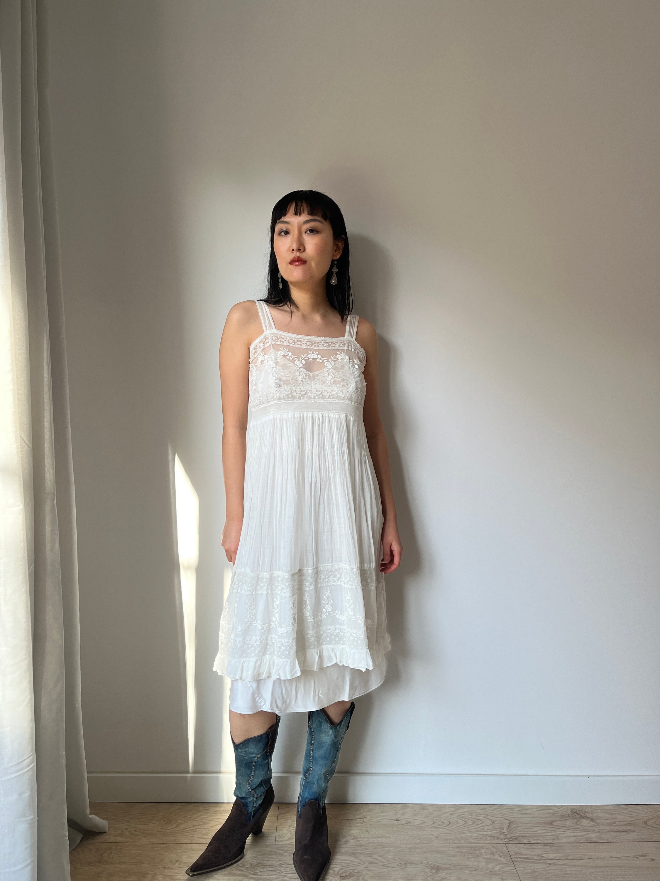 Antique 1800s Early 1900s White Cotton Lace Renaissance Victorian ...