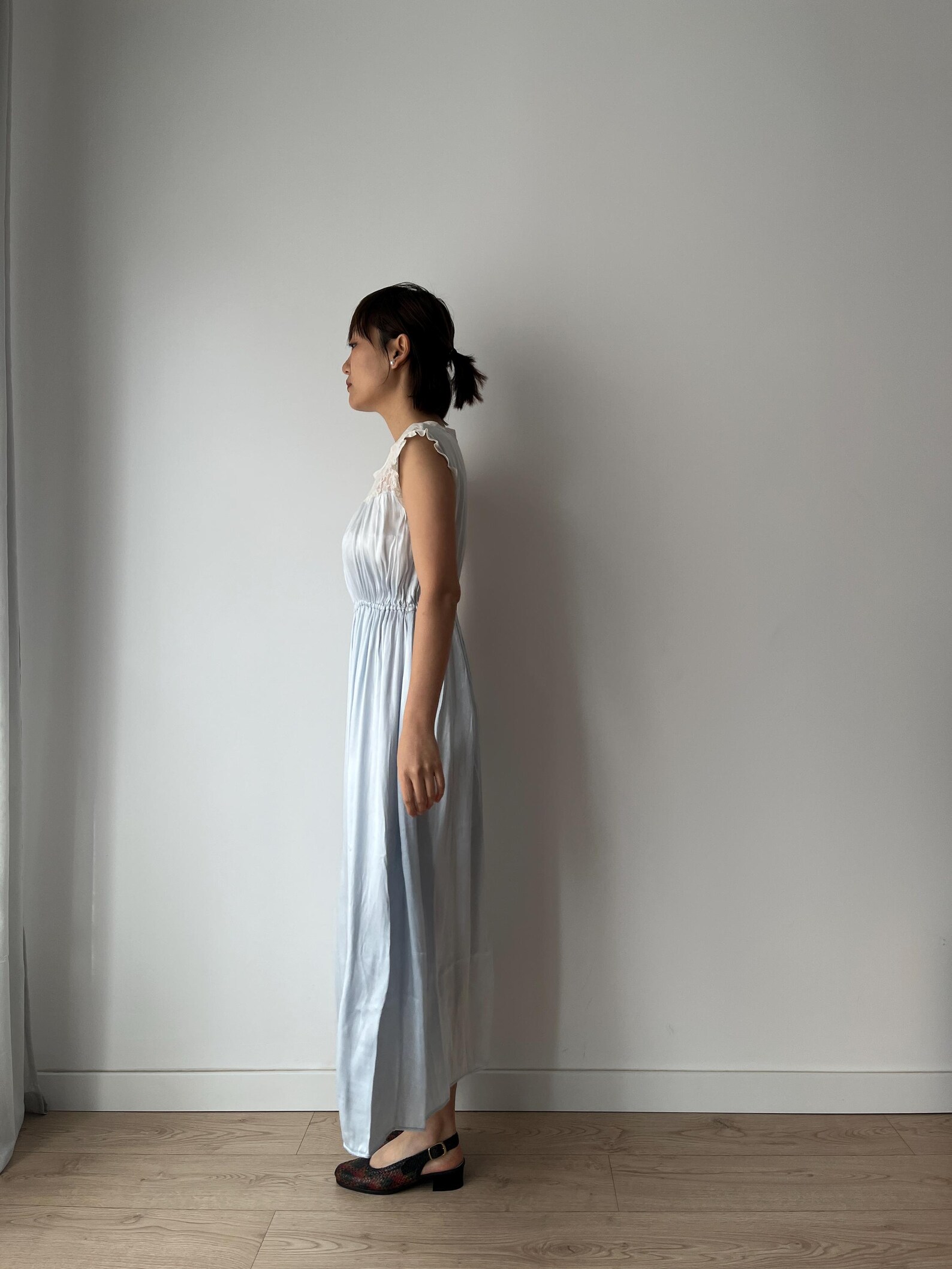 1940s Antique Bias Cut Negligee Pure Silk Liquid Satin Lace Nightgown ...
