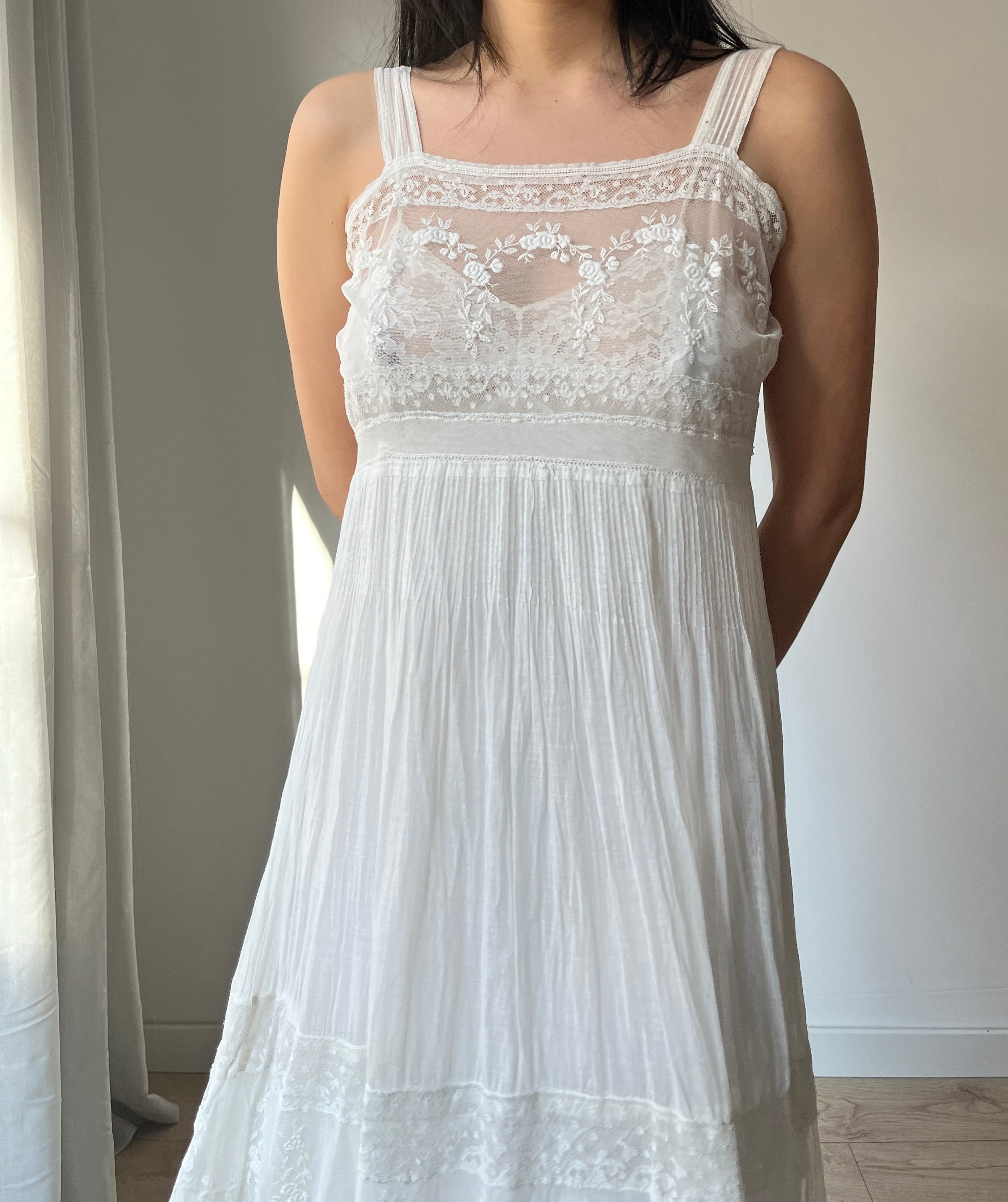 Antique 1800s Early 1900s White Cotton Lace Renaissance Victorian ...