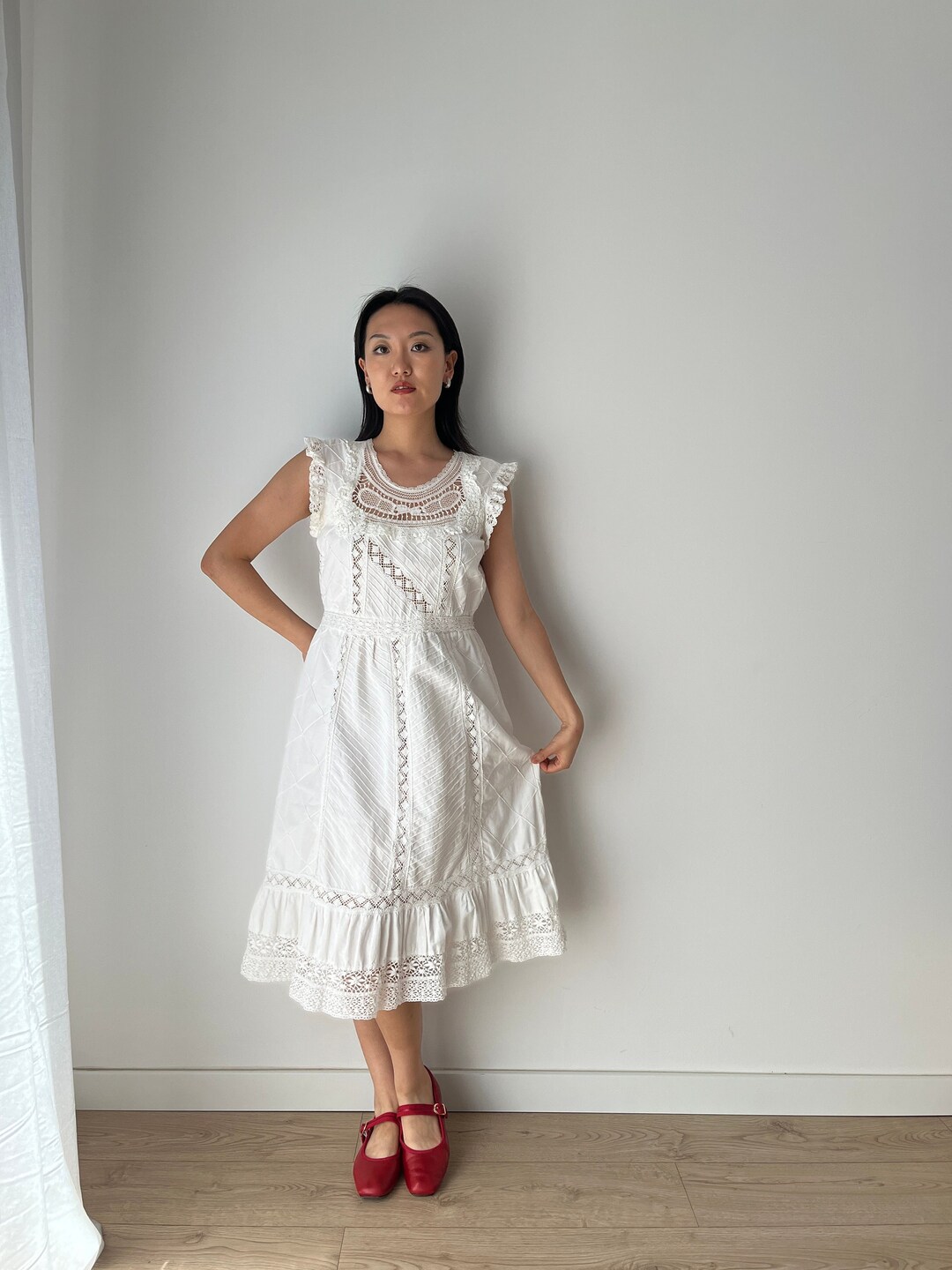 Antique 1800s Early 1900s White Cotton Lace Renaissance Victorian ...