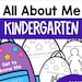 All About Me Back to School Kindergarten Crafts Backpack Get to Know Me ...