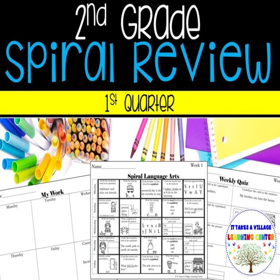 10 Weeks of Language Arts Morning Work Bell Ringers 2nd Grade ...