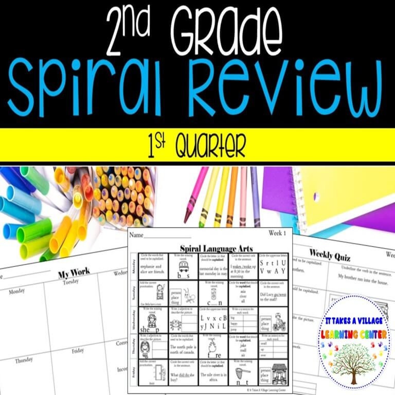 10 Weeks of Language Arts Morning Work Bell Ringers 2nd Grade ...